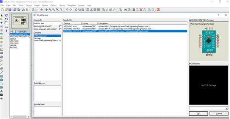 arduino mini library for proteus v2 0 the engineering projects