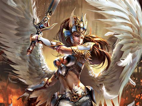 Angel Art Wings Arinna Legend Of The Cryptids Woman Yu Cheng Hong