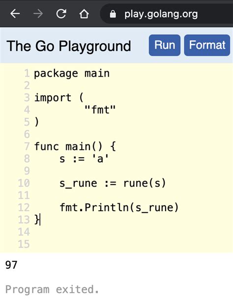what is rune in golang golang docs