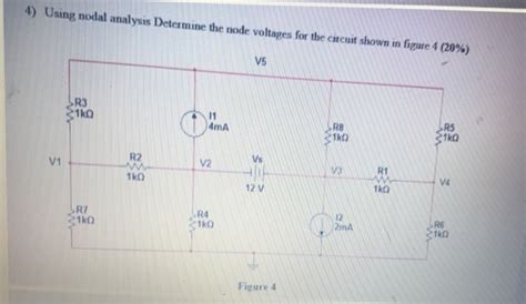 solved 3 using nodal analysis determine the node voltag