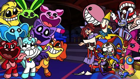 Fnf The Amazing Digital Circus Vs Smiling Critters But Theyre Turn