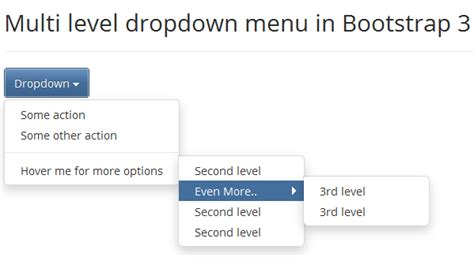 sheetal web tutorials multi level dropdown menu bs3