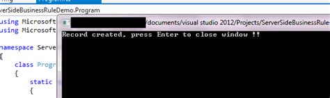 server side execution of business rules