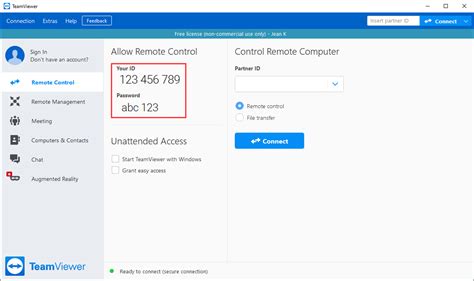 how to get password and id — teamviewer support