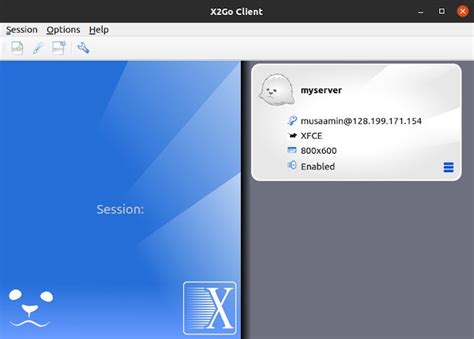 how to install remote desktop with x2go on ubuntu 20 04 linux and open