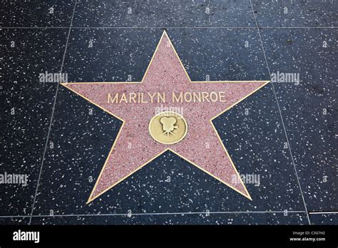 Marilyn Monroe Star Du Walk Of Fame Banque De Photographies Et Dimages