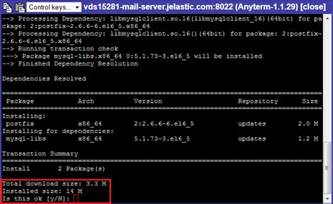 mail server inside centos vps virtuozzo dev docs
