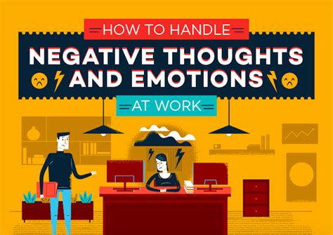 How To Handle Negative Thoughts And Emotions At Work [infographic]