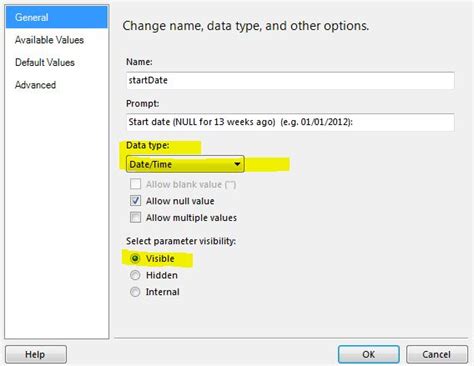 reporting services how to use parameters in report when