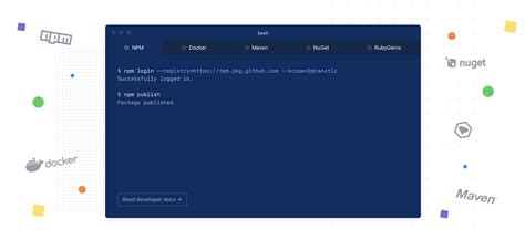github package registry to enable developers to publish