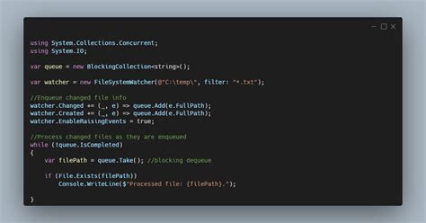 c how to use filesystemwatcher makolyte