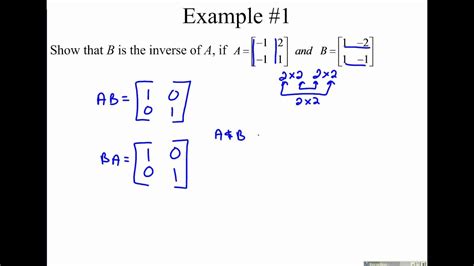 7 6 the inverse of a square matrix youtube