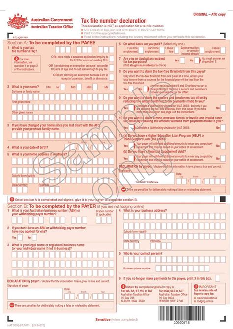 recruitwest how to fill in a tax file declaration form perth and