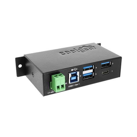 4 Port Usb 3 2 Gen 1 Type C Hub W Esd Surge Protection Coolgear