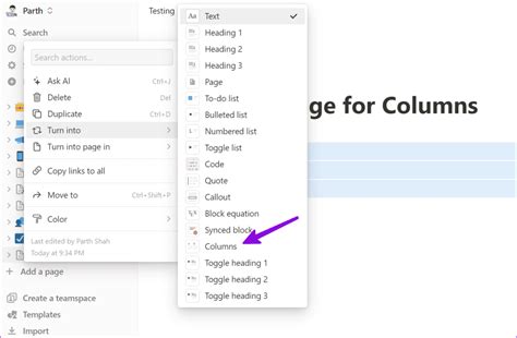 how to make columns in notion guiding tech