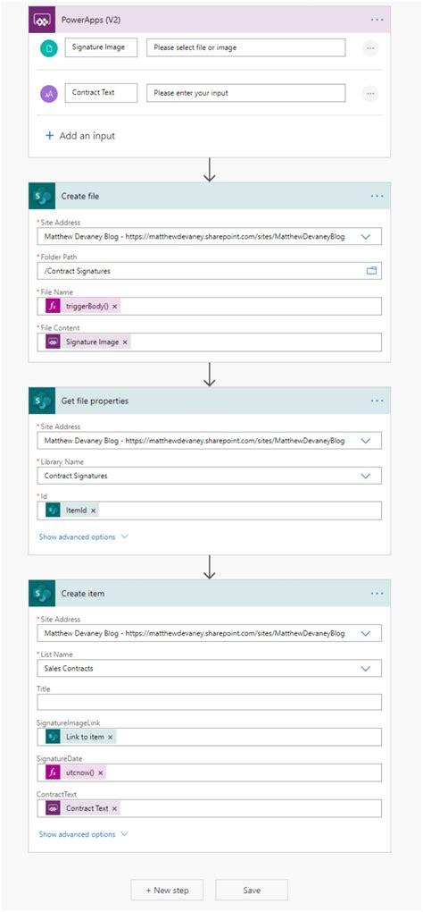 capture a signature with power apps pen input and save to sharepoint