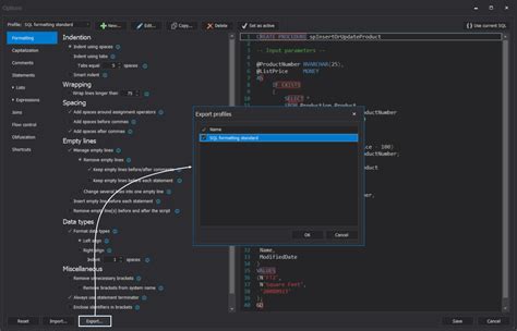 beautify your sql code using sql formatter features