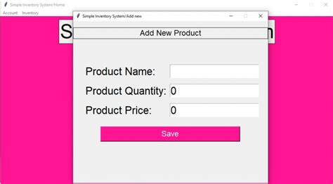 simple inventory management system project in python with source code