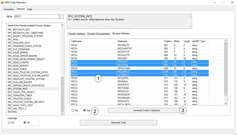code generator for the invoke code activity to use sap rfc function