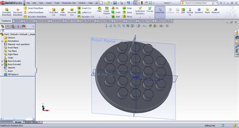 fill pattern solidworks
