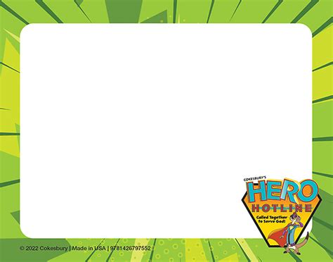 Vacation Bible School Vbs Hero Hotline Nametag Cokesbury