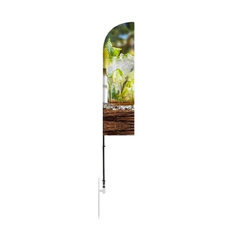 Beach Flag Shark Fin 3000 Mm Ground Spike Frame Incl Bag Without