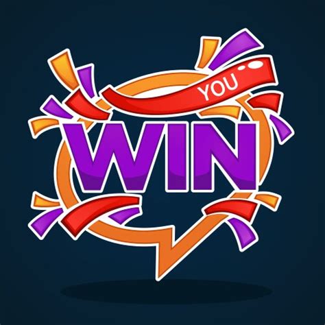 You Win Congratulations Frame Royalty Free Vector Image