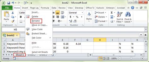 3 ways to rename multiple worksheets manually or automatically in excel