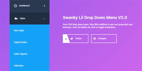 drop down css menu bypeople