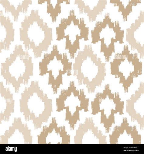 Seamless Oriental Tribal Background Ikat Pattern For Textile And Fabric