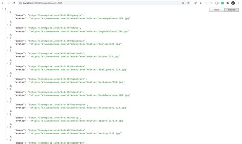 how to generate mock data within seconds using node js to