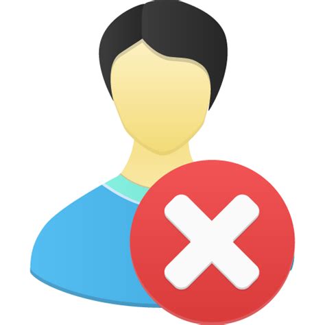 male user remove icon flatastic 4 iconset custom icon