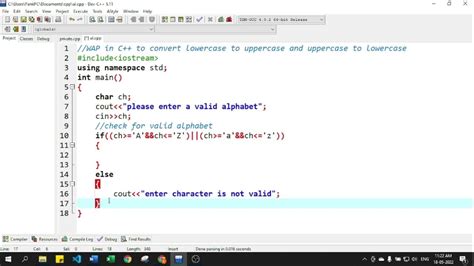 wap convert lowercase to uppercase and vice versa in c programming