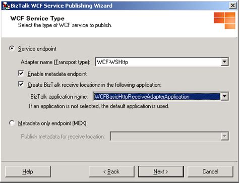how to configure wcf services published with the biztalk wcf service