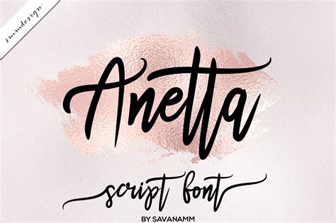 anetta handwritten script font script fonts ~ creative market