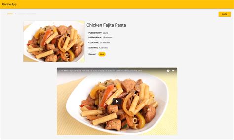 how to build a recipe app using vue js and vuex