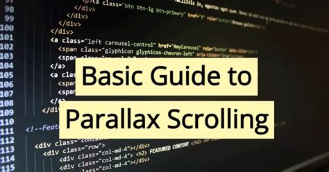 basic guide to parallax scrolling