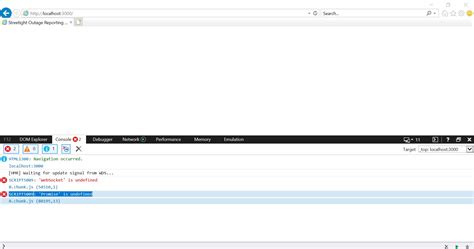 javascript create react app displaying blank screen on ie11 errors