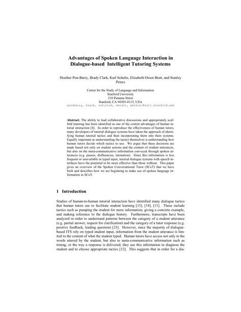 pdf advantages of spoken language interaction in dialogue based