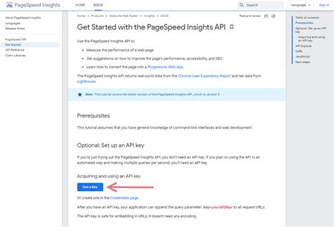 how do i get a pagespeed insights key seo powersuite help center