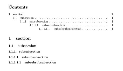 sectioning how to add an extra level of sections with headings below
