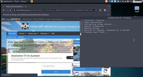 make selenium bot in python by georgejsp fiverr