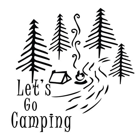 Camping Quote Svg Lets Go Camping Svg Svg Clipart Cut File Bundle