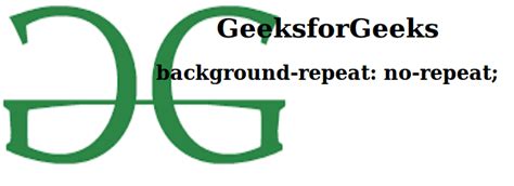 css background repeat property geeksforgeeks