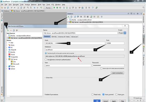 intellij connect to sql server