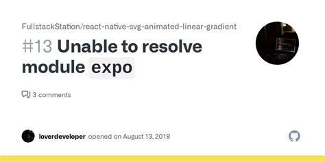 unable to resolve module `expo` · issue 13 · fullstackstation react