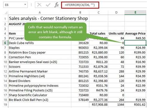 dealing with errors iferror function simply excel