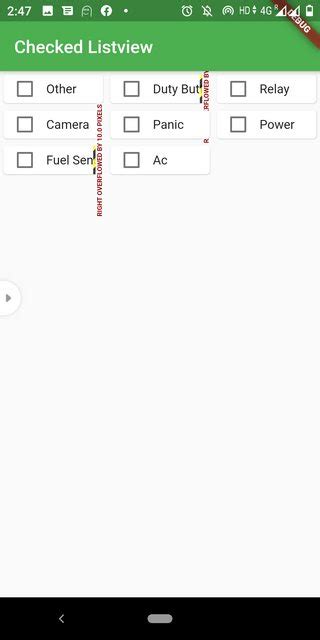flutter how to create dynamically text view with checkbox according