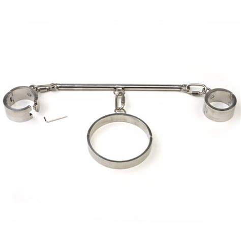 Stainless Steel Neck And Wrist Restraint With Spreader Bar Wrist