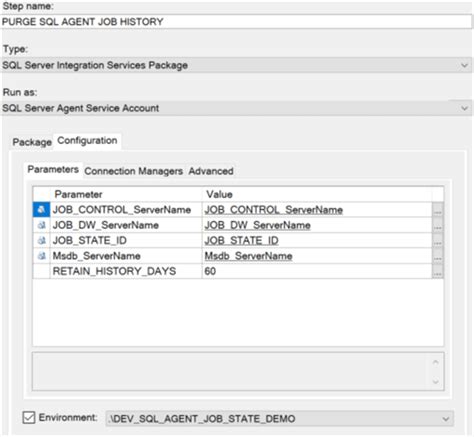 execute ssis packages from sql server agent